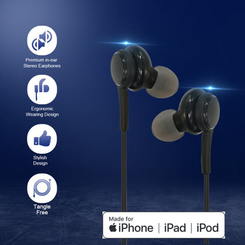 China Apple earpod earphone earbud headphone headset with lightning ...