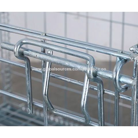 China Foldable and stackable wire mesh pallet box wire mesh containers ...