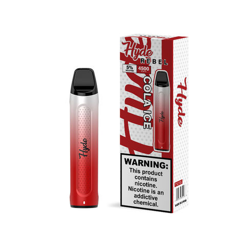 China Hyde Rebel 4500 Puffs Vape Device 5% Nicotine Vape Pen Disposable ...