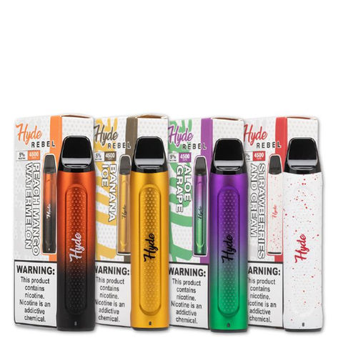 China Hyde edge rebel disposable vape pen 4500 puffs rechargeable with ...