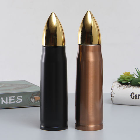 China Shotgun shell Bullet Shaped vacuum flask Stainless Steel rocket ...