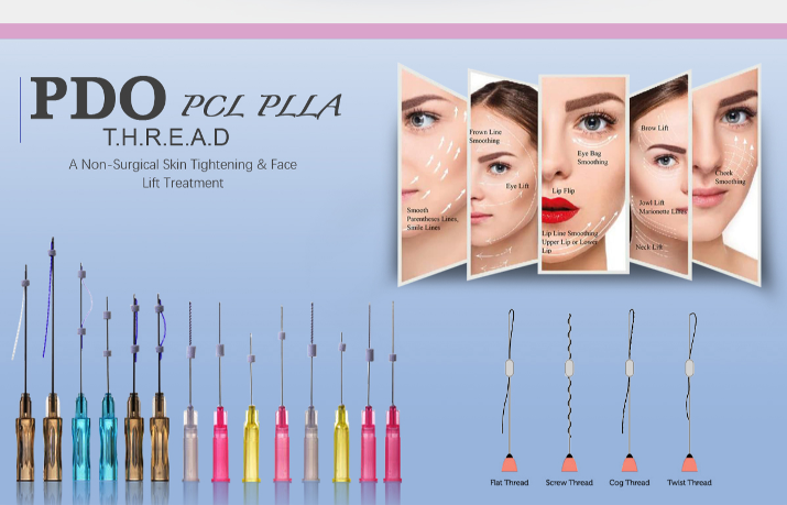 Mono 27g 50mm Korea Pdo Thread Lifting Mono for Medical Skin Tightening ...