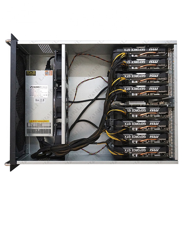 China Brand new K86 8 gpu with power supply server case 8gpu graphics ...