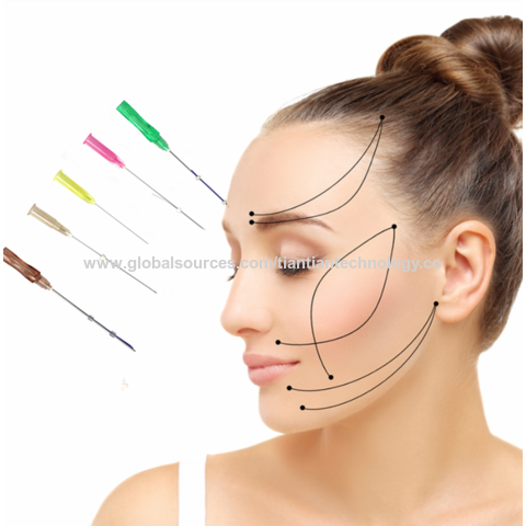 China 3d pdo thread 4D Cog Thread L Blunt cannula face lift thread for ...