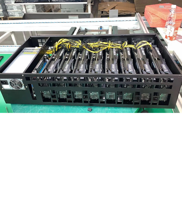 China 70mm Spacing Computer case Frame 8 GPU Rigs Computer Server ...