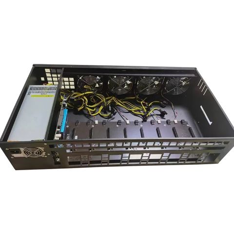 China 70mm Spacing Computer case Frame 8 GPU Rigs Computer Server ...