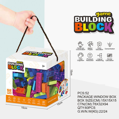 China Building Block Board Game Push puzzle Pop Bubble Fidget Sensory ...