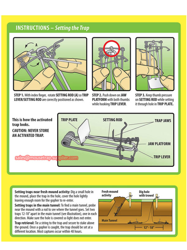 China Outdoor Multi-Catch Metal Mouse Mole Rodent Control Gopher Trap ...