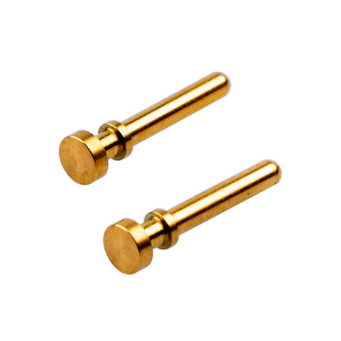 China Hardware socket pins PCB thimble brass gold plated Precision CNC ...