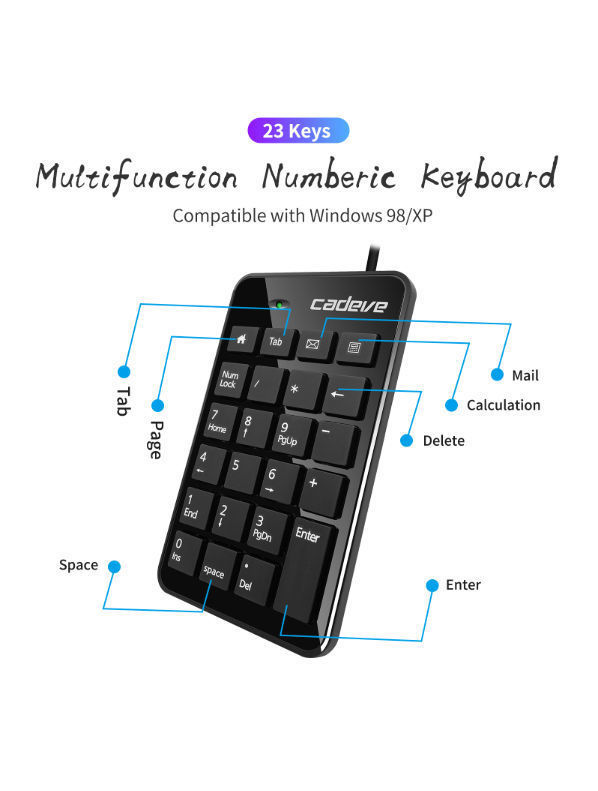 China Multifunction USB Numeric Keypad,Portable Anti-slip Mini USB ...