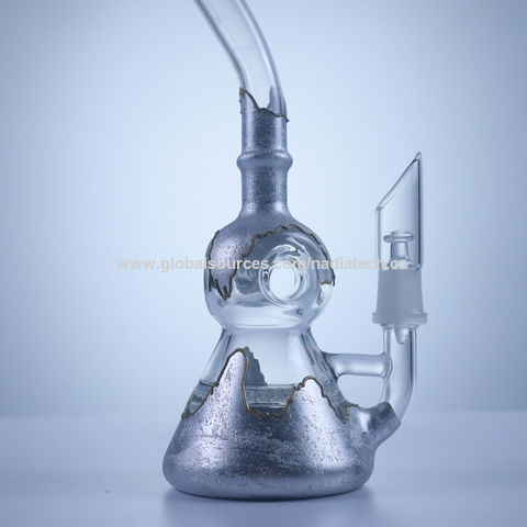 China Electroplating Recycler Gourd Glass Bong With Percolator on ...
