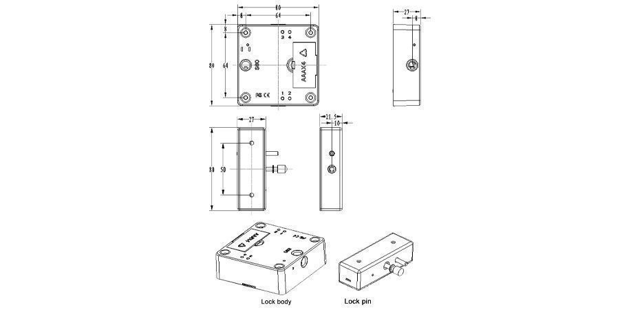 China Invisible Smart Cabinet Lock Electronic RFID Concealed Locker ...