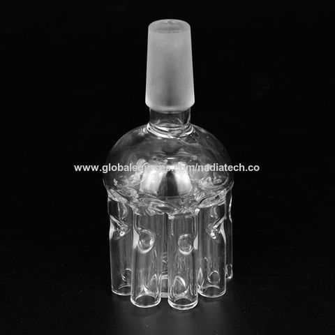 China 8 Arms revolver separate bowls 14mm 18mm male joint for glass ...