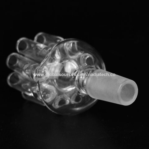 China 8 Arms revolver separate bowls 14mm 18mm male joint for glass ...