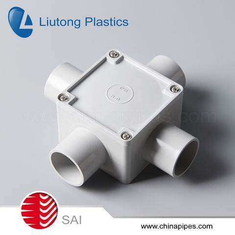 China 32mm 3 way entries Square junction box electrical box ASNZS2053 ...