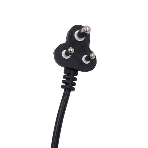 China ISI approved 6A Indian power cord end with terminal rings on ...