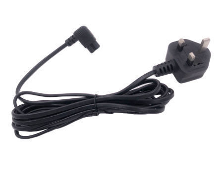 China BS 13A Fused power lead UK plug to right angled IEC C7 on Global ...
