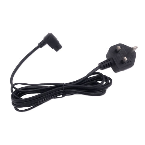 China BS 13A Fused power lead UK plug to right angled IEC C7 on Global ...