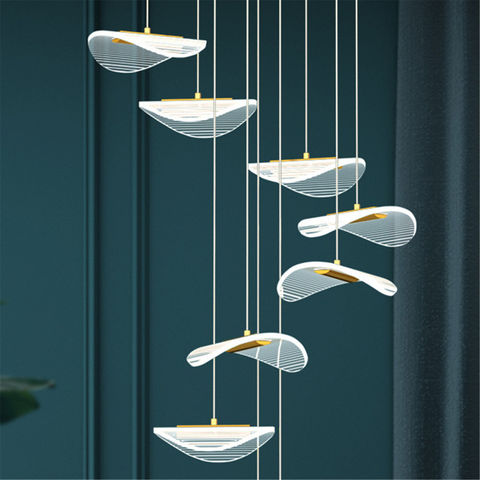 China Acrylic Blades Lighting Groups Ceiling Light Acrylic leaf lights ...