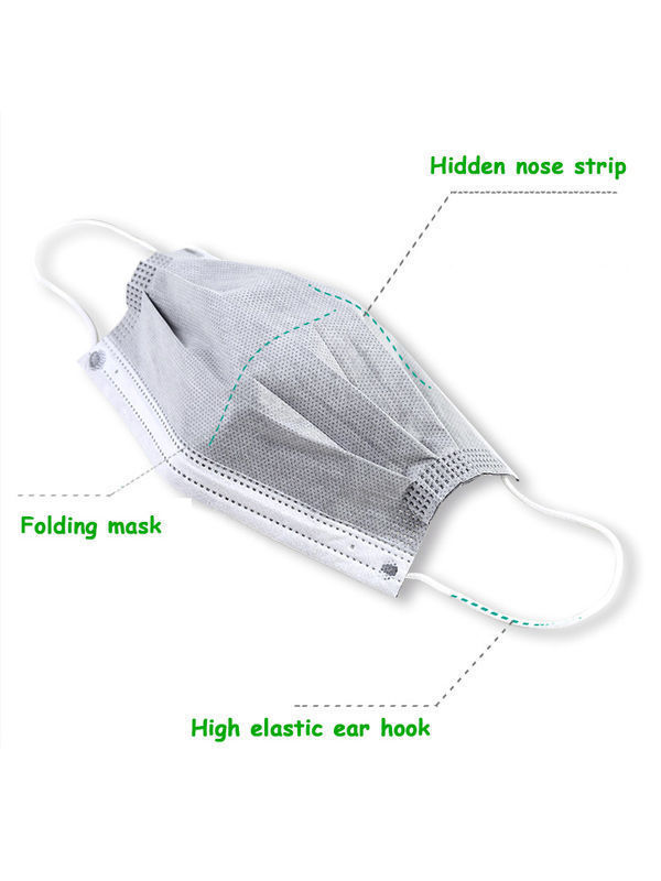 Individual pack Disposable active carbon face mask 4 Layers activated ...