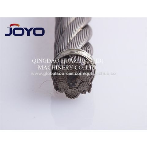 China Ungalvanized steel wire rope 6x37 structure , steel core , A2 ...
