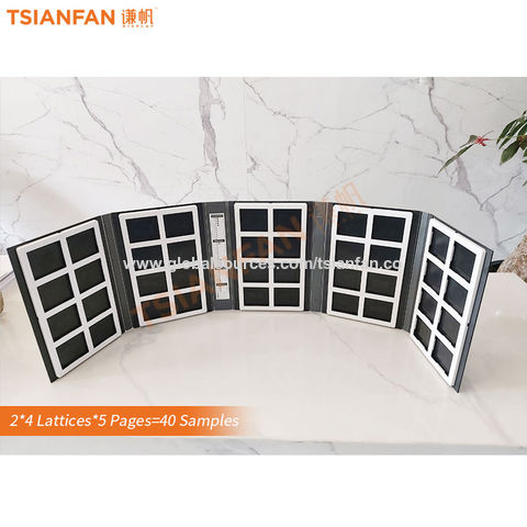 China Stone Sample Folder Specimen Quartz Catalogue Cardboard Plastic Portable Tile Display Book ...