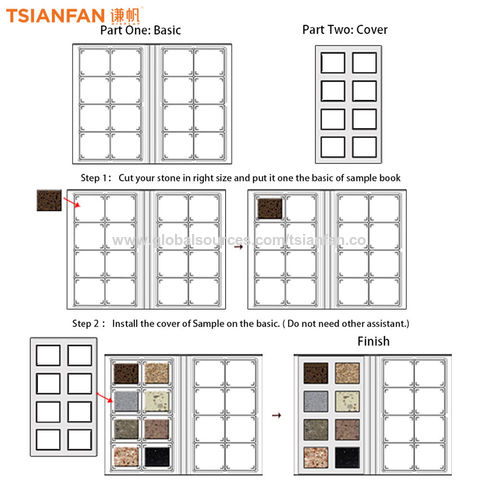China Stone Sample Folder Specimen Quartz Catalogue Cardboard Plastic ...