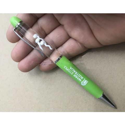 China Novelty Style Metal Custom Logo Liquid Colorful Flower Floating ...