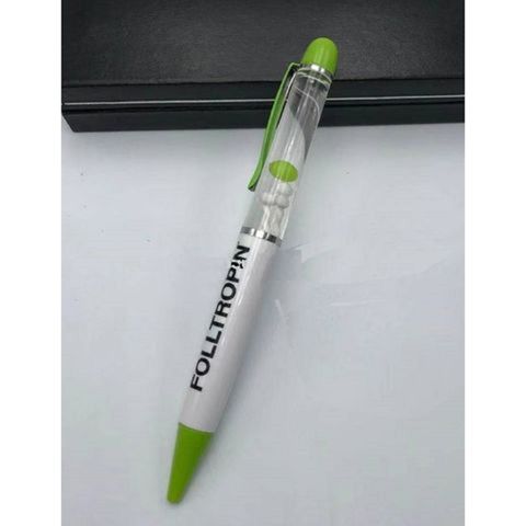 China Novelty Style Metal Custom Logo Liquid Colorful Flower Floating ...