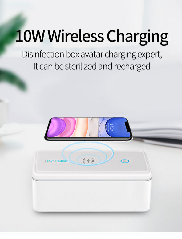 China Uv disinfection box mobile phone wireless charging sterilizing ...