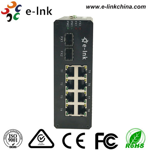 China 2-port 100BASE FX + 8-port 10/100BASE-T SFP Ethernet Switch on ...
