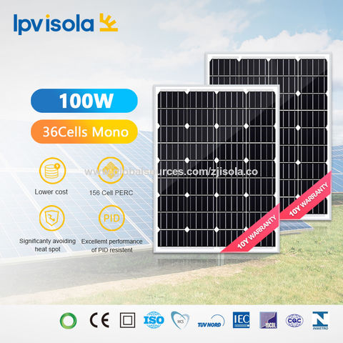 China Isola 100W monocrystalline solar panels 80W/85W/90W/100W on ...