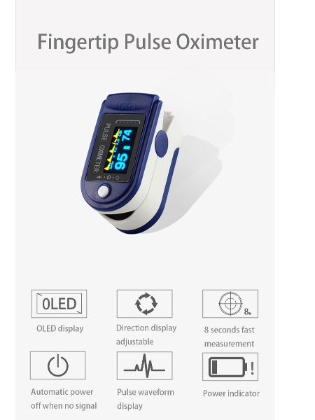 China FDA Approved home use equipment TFT fingertip pulse oximeter with ...