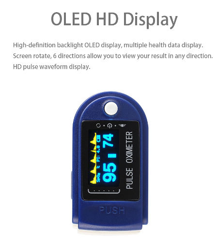 China FDA Approved home use equipment TFT fingertip pulse oximeter with ...
