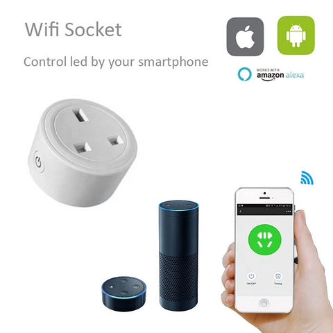 China Smart Plug UK Alexa Pug Wifi Tuya Smart Plug Time Control Remote ...