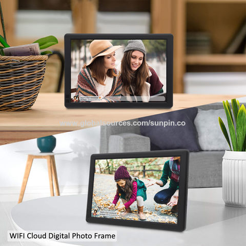 China 10 inch WiFi Photo Frames cloud digital frame built-in frameo app ...