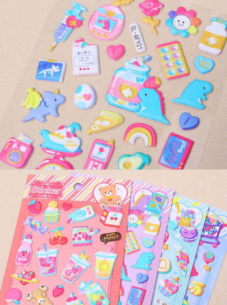 Glittering 3D Capsule Stickers Scrapbooking Diy Diary Stationery ...