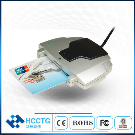 China USB 2.0 EMV PC/Sc Compliant ISO7816 Contact Smart Card Reader ...