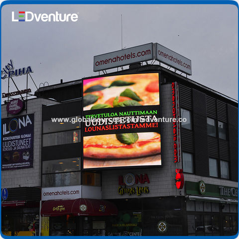 China P4 Fixed Full Color LED Billboard Advertising Outdoor LED Display ...