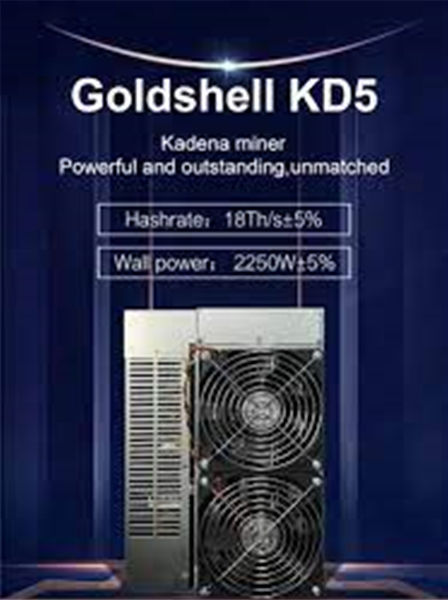 Goldshell KD5 KD2 KD-BOX HS5 LT5 PRO KDA 18.7TH/s 2250W kadena with PSU ...