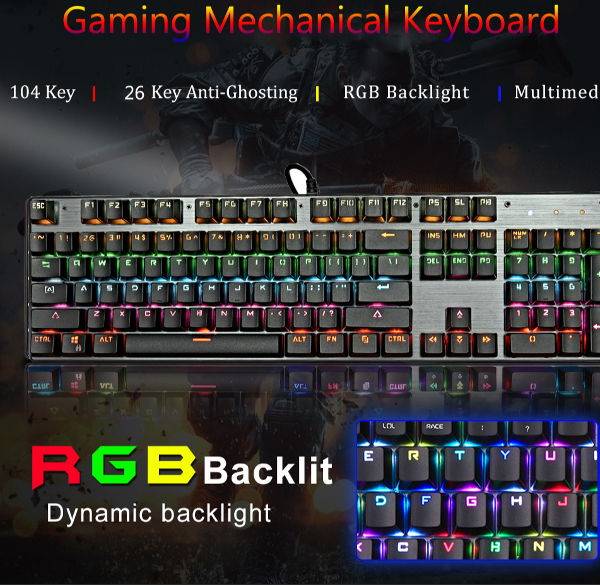 China Gaming Keyboard,For Gamer Use RGB Backlight Wired Cable Keyboard ...