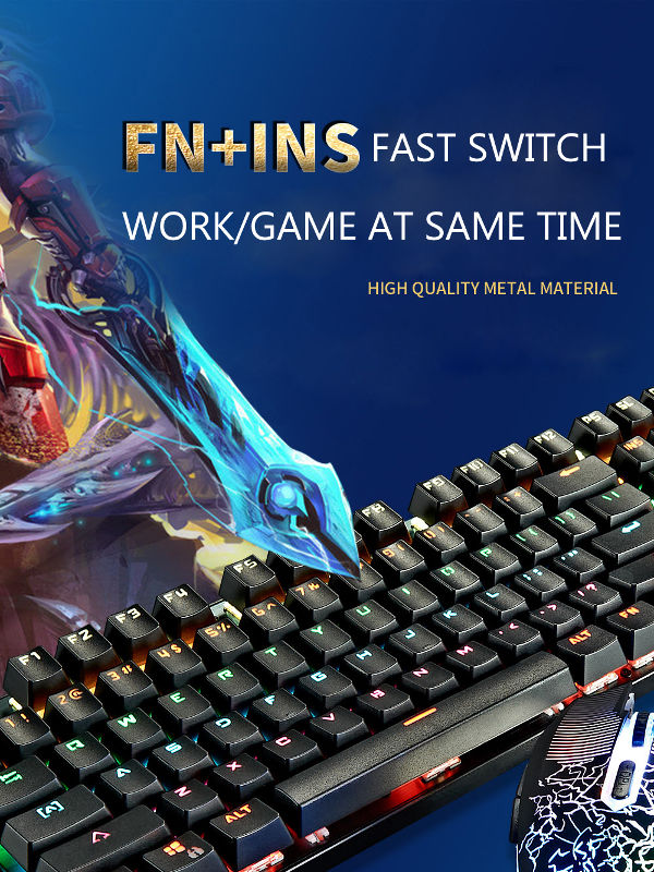 China Gaming Keyboard,For Gamer Use RGB Backlight Wired Cable Keyboard ...