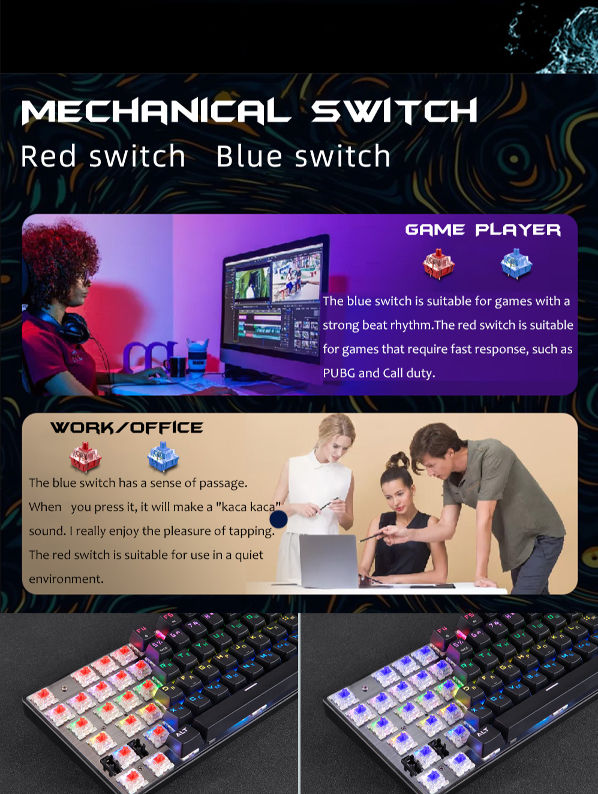 China Gaming Keyboard,For Gamer Use RGB Backlight Wired Cable Keyboard ...