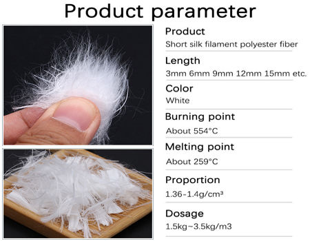 China Polyester fiber Anti-cracking fiber Pavement paving concrete ...