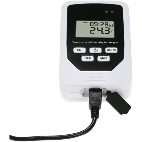 China Sensor LCD Home Temperature Thermometer Humidity Meter with USB ...