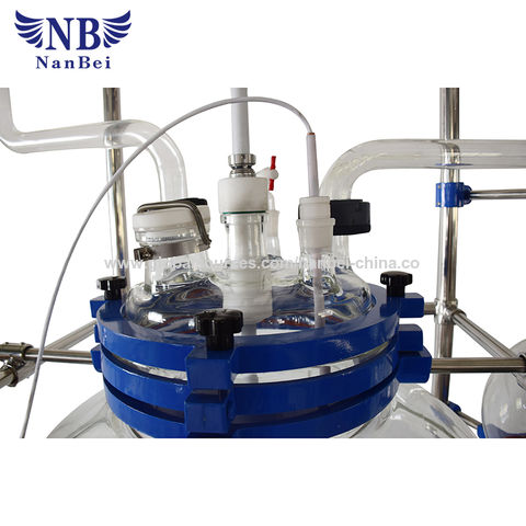China Chemical pressure lab jacketed glass reaction vessel on Global ...