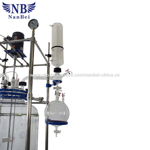 China Chemical pressure lab jacketed glass reaction vessel on Global ...