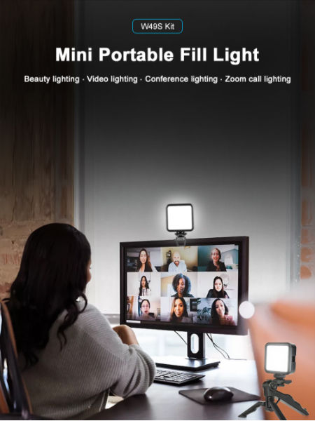China Portable LED video light for vlogging videography or photography ...