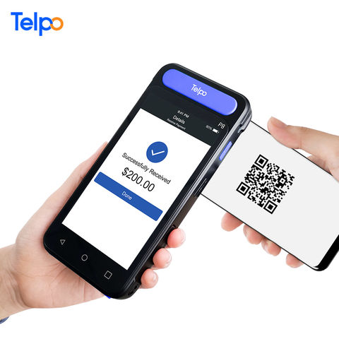 China Telpo P8 MSR/NFC/IC 4G mobile all in one credit card reader bank ...