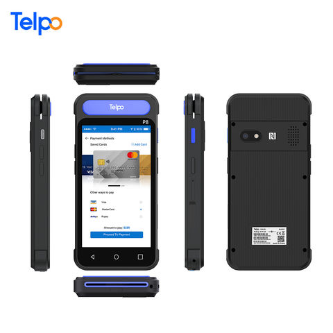 China Telpo P8 MSR/NFC/IC 4G mobile all in one credit card reader bank ...